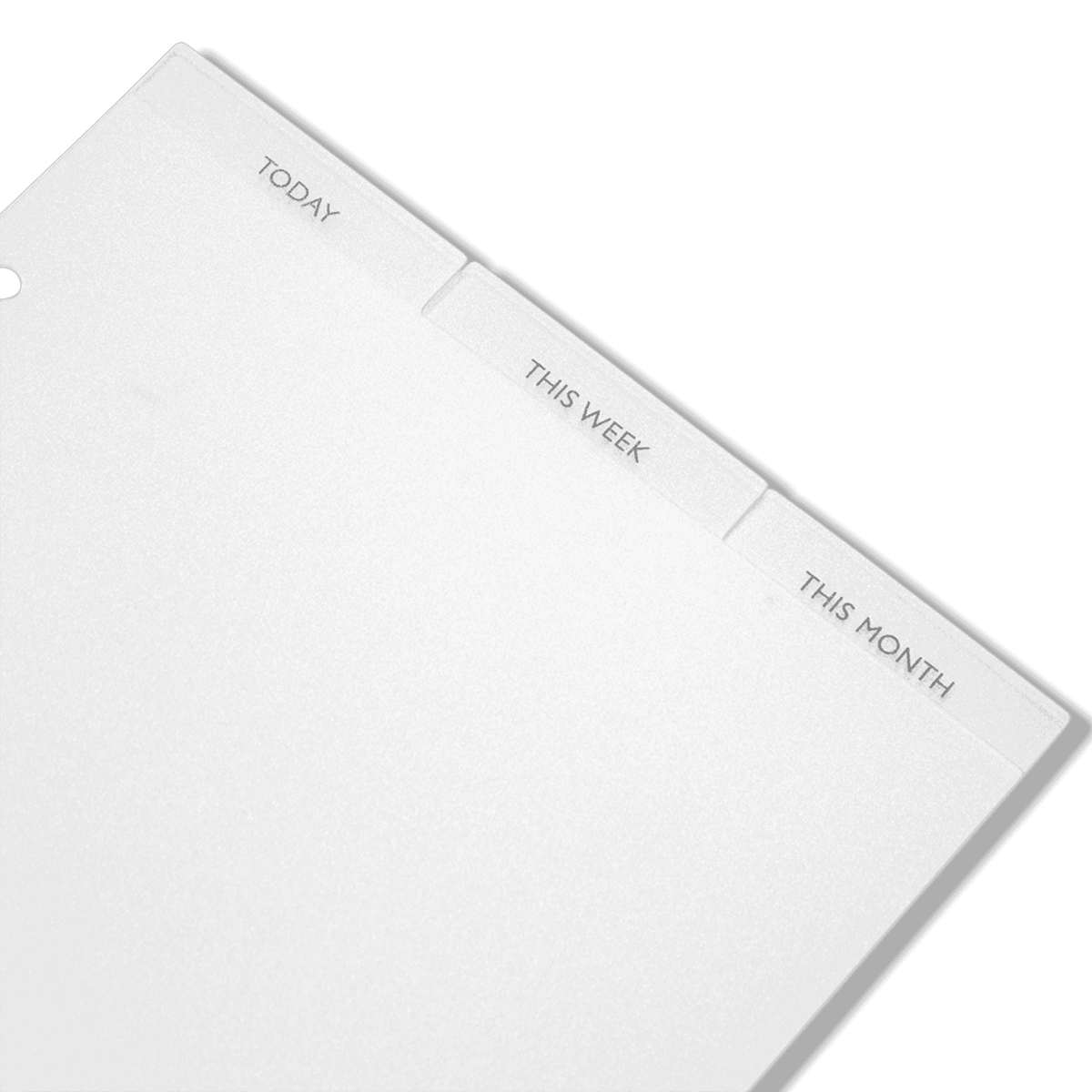 Agenda - Top Tab Dividers - Today, This Week, This Month – The Head Plan